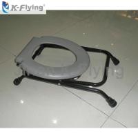 China Stable Steel Medical Rehabilitation Equipment Folding Elderly Commode Toilet Chair for sale