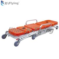 China Lightweight Aluminum Alloy Ambulance Stretcher Trolley Emergency Patient Transfer for sale