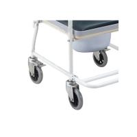 China Transfer Portable Folding Commode Shower Wheelchair Load 100Kg for sale