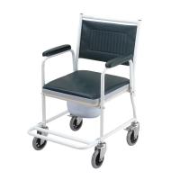 China Transfer Portable Folding Commode Shower Wheelchair Load 100Kg for sale