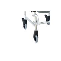 China Foldable Shower Aluminum Commode Chair With Wheels for sale
