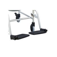 China Foldable Shower Aluminum Commode Chair With Wheels for sale