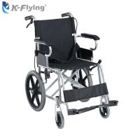 China Lightweight Adult Disabled Folding Manual Wheelchair with solid casters for sale
