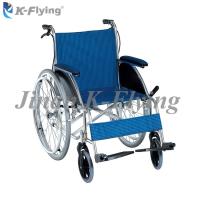 China Portable Metal Aluminum Alloy Adult Disabled Folding Manual Wheelchair 100 kg for sale