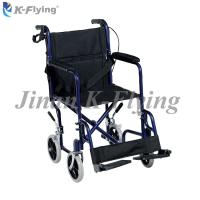 China Simple Design Elderly Foldable Manual Wheelchair For Disabled Person Aluminum Alloy for sale