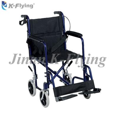 China Simple Design Elderly Foldable Manual Wheelchair For Disabled Person Aluminum Alloy for sale