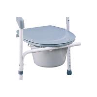 China Lightweight Steel Commode Toilet Chair With Bucket for sale