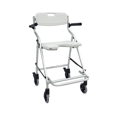China Toilet Transfer Commode Adjustable Hospital Bath Chair For Elderly for sale