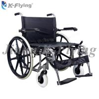 China Steel Medical Rehabilitation Equipment Adult Disabled Folding Manual Wheelchair for sale