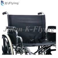 China Metal Steel Chrome Portable Folding Manual Wheelchair For Adult Disbaled for sale