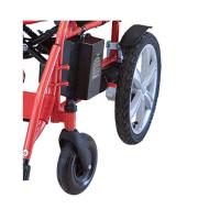China 24V 250W Lightweight Folding Motorized Electric Wheelchair Aluminum Alloy for sale
