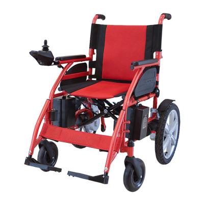 China 24V 250W Lightweight Folding Motorized Electric Wheelchair Aluminum Alloy for sale