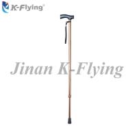 China Aluminum Alloy Medical Rehabilitation Equipment Disabled Elderly Single Crutch Walking for sale