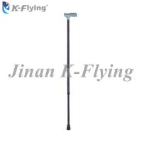 China Wooden Handle Height Adjustable Aluminum Disabled Walking Cane for sale