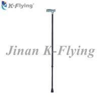 China Wooden Handle Height Adjustable Aluminum Disabled Walking Cane for sale