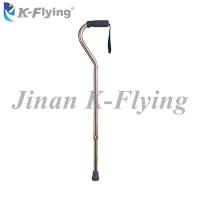 China Aluminum Round Handle Walking Stick For Elders Disabled for sale
