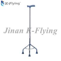 China 3 Point Base Metal Medical Rehabilitation Equipment Adjustable Walking Sticks Elderly for sale