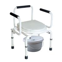 China Medical Aluminum Alloy Commode Handicapped Bath Toilet Chair for sale