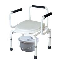 China Medical Aluminum Alloy Commode Handicapped Bath Toilet Chair for sale