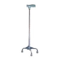China Medical Steel Adjustable Height Four Leg Crutch For The Disabled for sale