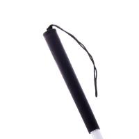 China Aluminum Mobility Folding Adjustable White Walking Stick Cane For Blind People for sale