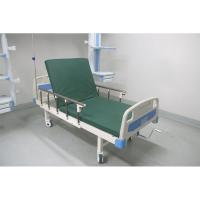China ABS Blue Headboard Two Cranks Manual Nursing Bed Medical Equipment for sale