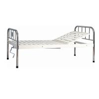 China Stainless Steel Headboard Metal Manual Nursing Bed Hospital Furniture for sale