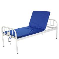 China Stainless Steel Headboard Metal Manual Nursing Bed Hospital Furniture for sale
