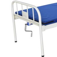 China Stainless Steel Headboard Metal Manual Nursing Bed Hospital Furniture for sale