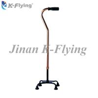 China Oxidized Bronze Aluminum Medical Rehabilitation Equipment Disabled Old People Cane for sale