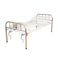 China Stainless Steel Clinic Ordinary Medical Bed 2 Crank Hospital Bed for sale