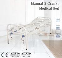 China Stainless Steel Clinic Ordinary Medical Bed 2 Crank Hospital Bed for sale
