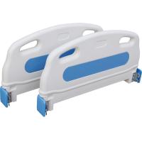 China ABS Blue Headboard Two Cranks Manual Nursing Bed Medical Equipment for sale