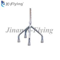 China Four Foot Portable Disbaled Elderly Walking Stick Metal Loading 100 Kg for sale