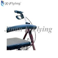 China High Strength Medical Rehabilitation Equipment Aluminum Rollator Walker For Elderly for sale