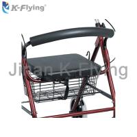 China Lightweight Flexiable Medical Rehabilitation Equipment Elderly Walking Aid Rollator for sale