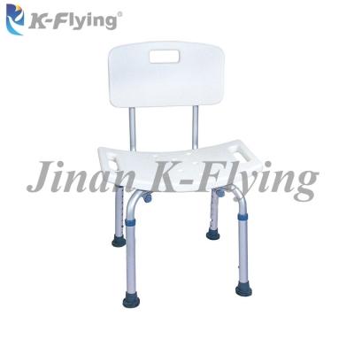 China Aluminum Elderly Disabled Folding Shower Seat Non Slip Adjustable for sale