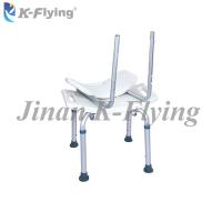 China Aluminum Elderly Disabled Folding Shower Seat Non Slip Adjustable for sale