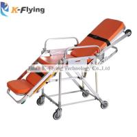 China Manual Transport Stretcher Chair Bed Aluminum Alloy Folding Ambulance for sale