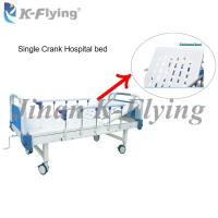 China Cold Rolled Steel Portable 1 Crank Hospital Bed Manual Folding for sale