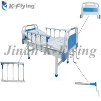 China Folding Steel 2 Crank Manual Hospital Bed Patient Without Wheels for sale