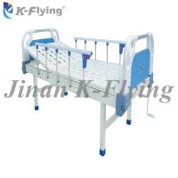 China Adjustable Single Crank Folding Manual Nursing Bed Hospital Patient for sale