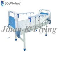 China Adjustable Single Crank Folding Manual Nursing Bed Hospital Patient for sale