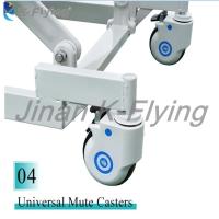 China Moving 2 Cranks ABS Bedhead Foldable Hospital Manual Nursing Bed for sale
