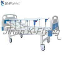 China ABS Steel 1 Crank Movable Patient Care Hospital Manual Nursing Bed for sale