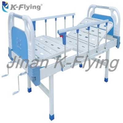 China Portable 2 Cranks Healthcare Hospital Patient Manual Nursing Bed for sale