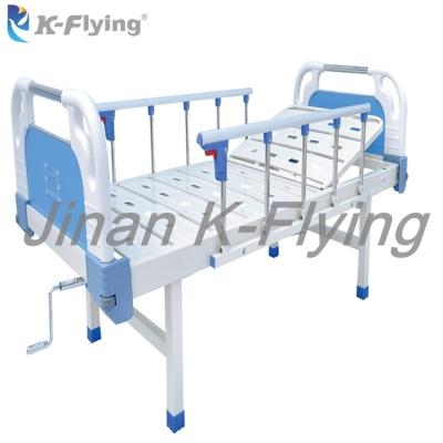 China ABS Steel 1 Crank Foldable Hospital Ward Manual Nursing Bed for sale