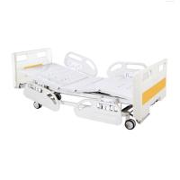 China Luxury 4pcs Castors ABS Siderail Hospital Nursing Bed with Adjustable Crank for sale