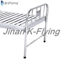 China Anti Rust Stainless Steel Stable Flat Hospital Nursing Bed for sale