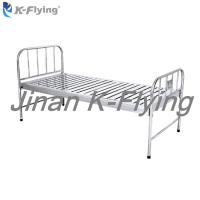 China Anti Rust Stainless Steel Stable Flat Hospital Nursing Bed for sale